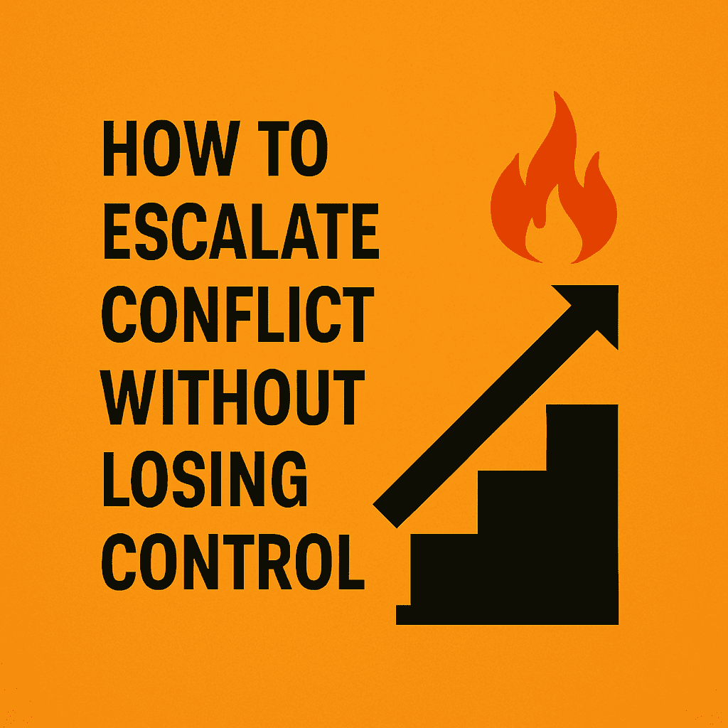 How to Escalate Conflict Without Losing Control in Your Story — Kevin T ...